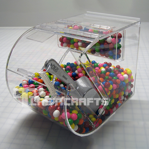 Round Faced Slatwall Bin - Plasticrafts