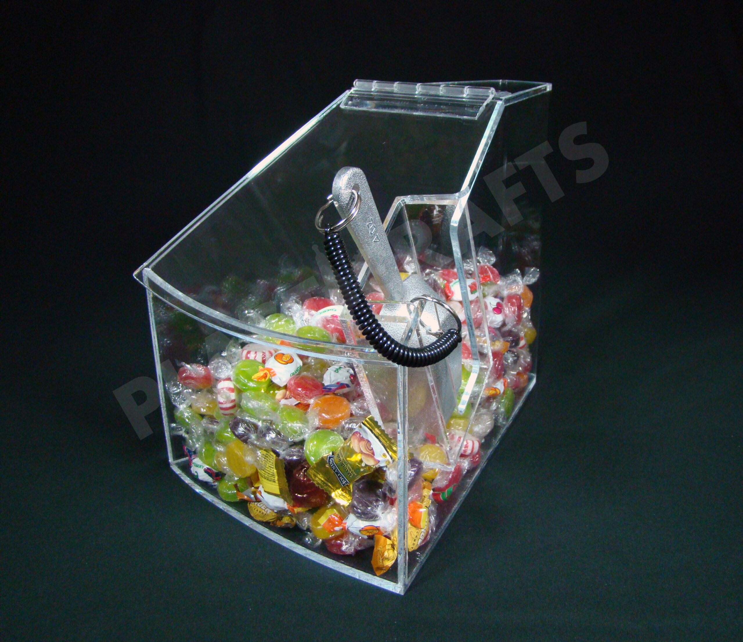 Round Faced Angled Bin - Plasticrafts